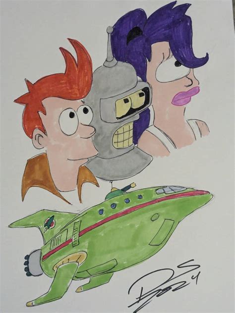 Fry Bender And Leela Of Futurama By Astrovikdave On Deviantart