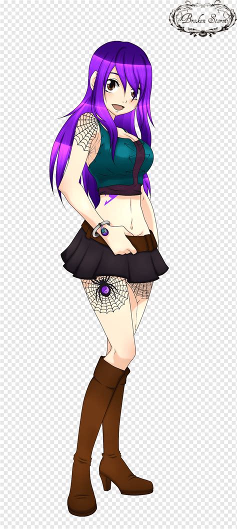 갈색 머리 망가 카 자주색 애니메이션 자주색 자 갈색 제비꽃 Png Pngwing