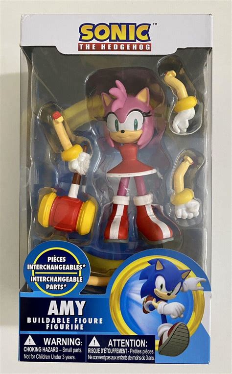Amy Rose Sonic The Hedgehog Buildable Action Figure Just Toys New In