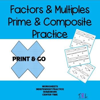 Factors And Multiples Prime And Composite By Teachable Resourceful Learners