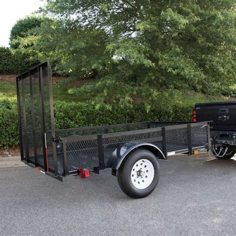 Carry On Trailer 5 Ft X 8 Ft Steel Mesh Utility Trailer With Ramp Gate