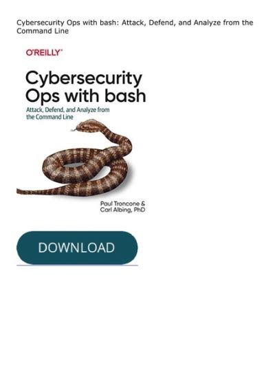 {pdf} download cybersecurity ops with bash attack defend and analyze