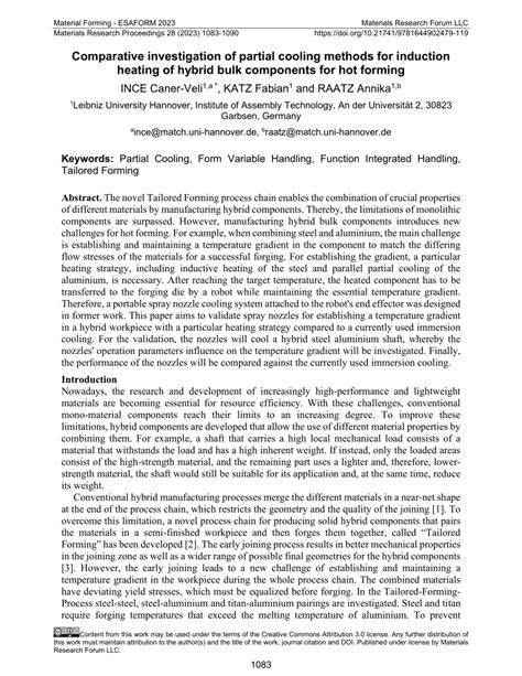 Pdf Comparative Investigation Of Partial Cooling Methods For Induction Heating Of Hybrid Bulk