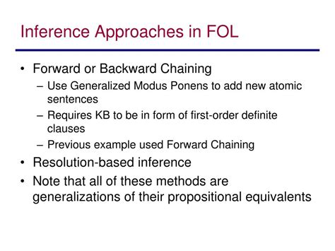 Ppt Inference In First Order Logic Powerpoint Presentation Free