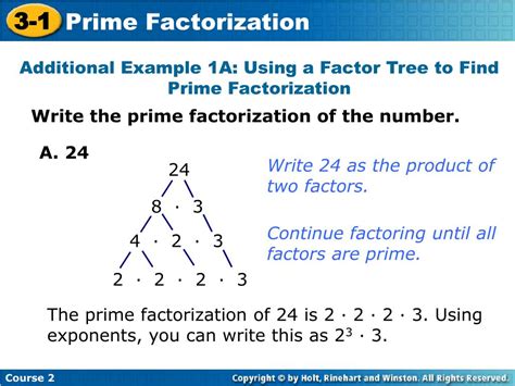 How To Find Prime Factorization With Exponents