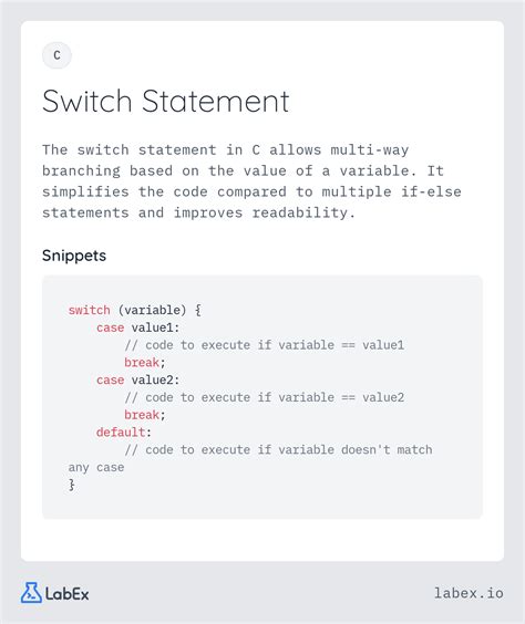 Switch Statement