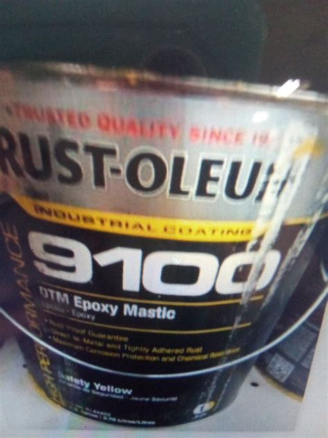 2pk Rust Oleum 9100 Safety Yellow Dtm Epoxy Mastic 1gal 138 Escuela Colombiana De Formación