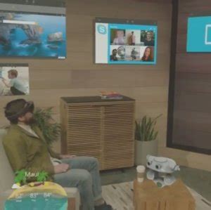 Microsoft Demos Hololens No Screen Interface At Build Video