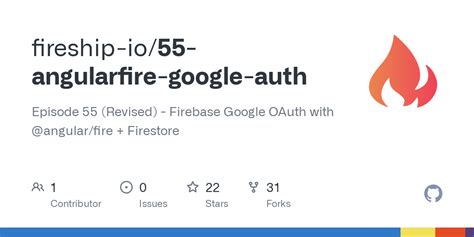 GitHub Fireship Io Angularfire Google Auth Episode Revised Firebase Google OAuth