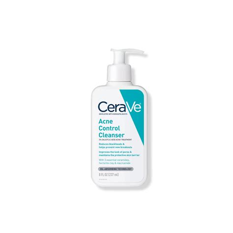 Cerave Acne Control Cleanser Salicylic Acid Cleanser For Clear Skin