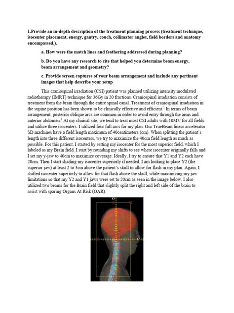 csi written assignment 1 pdf radiation therapy clinical medicine