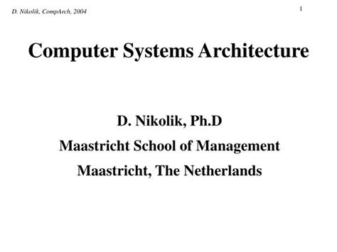 Ppt Computer Systems Architecture Powerpoint Presentation Free Download Id4566985