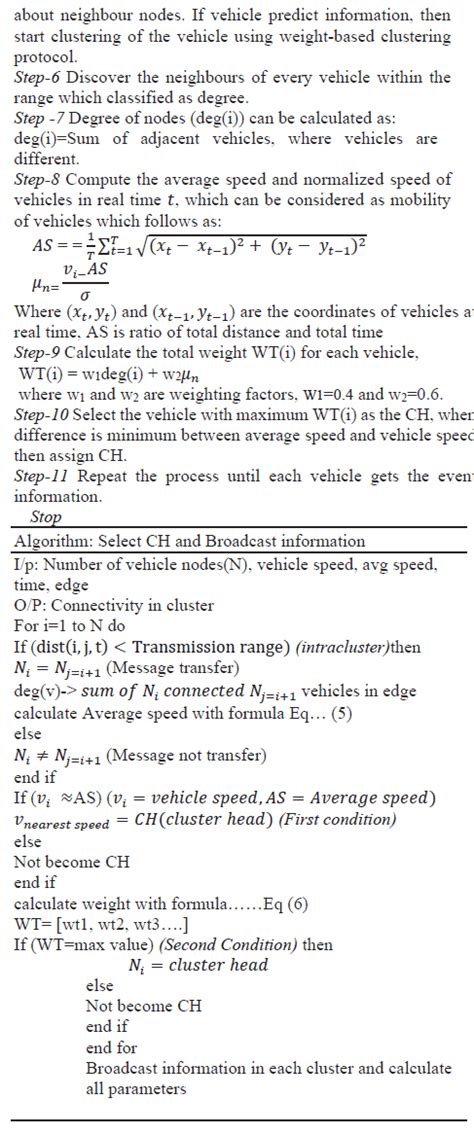 Weight Based Clustering Algorithm For Military Vehicles Communication In Vanet
