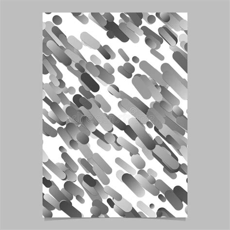 Gery Trendy Abstract Diagonal Gradient Rounded Stripe Pattern Flyer