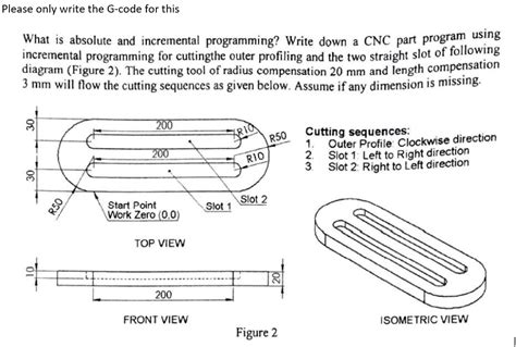 Solved Please Only Write The G Code For This What Is Chegg Com