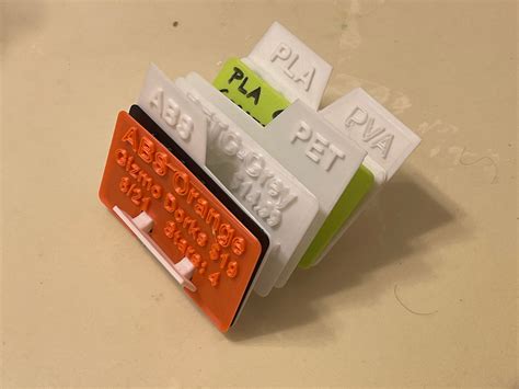 Filament Swatch File 1 Rolodex Style Open Holder By