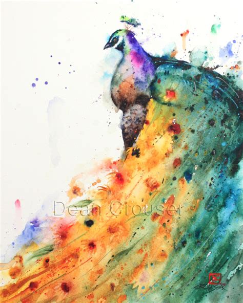 Sunflower Peacock The Art Of Dean Crouser