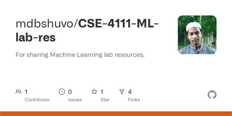 Github Mdbshuvocse 4111 Ml Lab Res For Sharing Machine Learning Lab