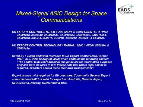 PPT Mixed Signal ASIC Design For Space Communications PowerPoint Presentation ID 3309771