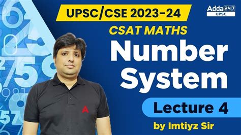 csat 2022 number system csat maths for upsc 2023 24 lecture 4