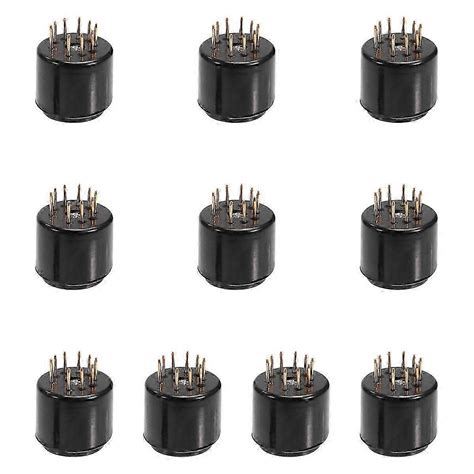 10pcs 9pin Tube Socket Test Saver For 6dj8 12ax7 Ecc83 12au7 Ecc82 Ef86
