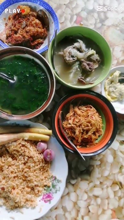 ငါးပိကောင်အစပ် ကြော် ဝက်ရိုးဟင်းချို🤤 Food Shorts Youtube