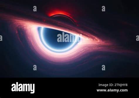 Interstellar Black Hole In Outer Cosmos Giant Singularity With Glowing Rotating Accretion Disk