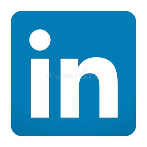 Linkedin Symbolsvektor Redaktionell Bild Illustration Av Bakgrund