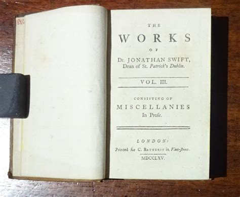 The Works Of Dr Jonathan Swift Dean Of St Patricks Dublin Vol Iii