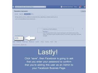 How To Set Facebook Page Admin Roles PPT