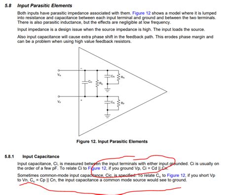 Opa350 A Survey Of Input Capacitance Modeling And Specifications For Vfa Amplifiers