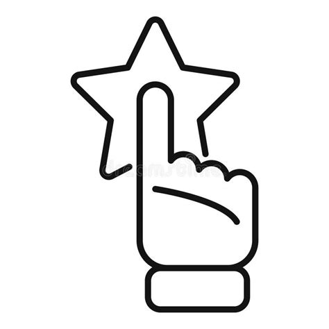 Star Core Values Icon Outline Vector Value Purpose Stock Vector Illustration Of Service