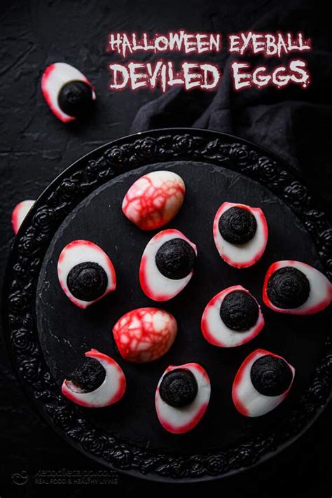 Halloween Eyeball Deviled Eggs Ketodiet Blog