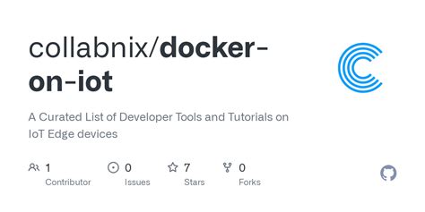 Github Collabnixdocker On Iot A Curated List Of Developer Tools And