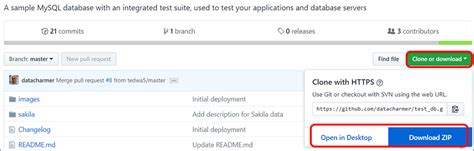 Mysql Workbench로 샘플 데이터 다운로드 및 불러오기 Dasima
