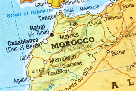 Mapa De Marruecos Pueblos Y Ciudades Turismo Marruecos
