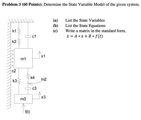 Solved Problem 3 60 Points Determine The State Variable