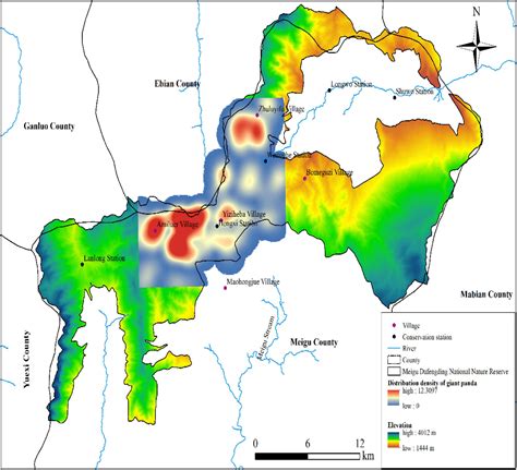 Panda Bear Habitat Map