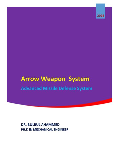 Pdf Arrow Weapon System Advanced Missile Defense System