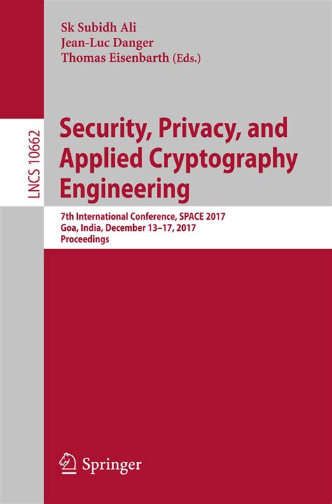 Security Privacy And Applied Cryptography Engineering EBook By EPUB Rakuten Kobo United States