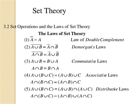set theory and relation