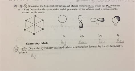 Solved 귀 g Consider the hypothetical hexagonal planar Chegg com