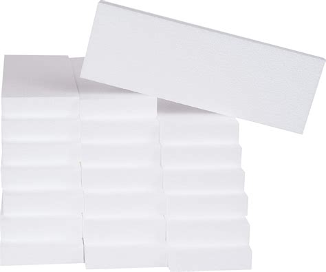 Silverlake Craft Foam Block 8 Pack Of 4x12x1 Eps Polystyrene Sheets For Crafting