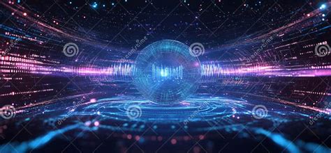 Binary Data Code Computing Or Transmission Process Internet Data Transmission Background In