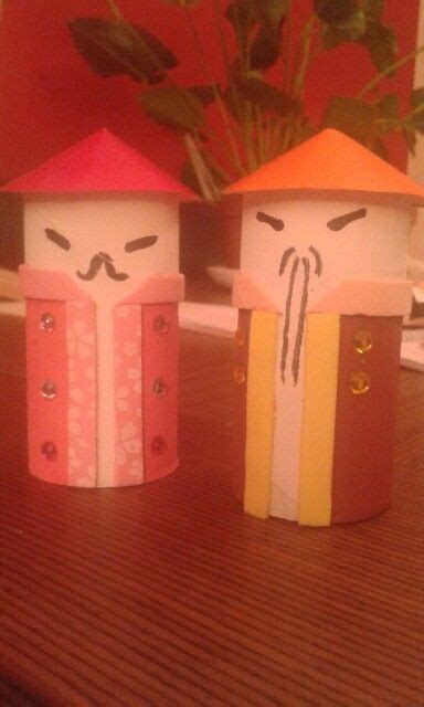 Chinitos De Rollos De Papel Manualidades Decoraciones Chinas
