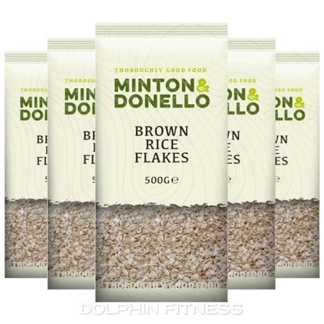 Minton And Donello Brown Rice Flakes 6 X 500g