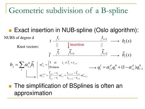 PPT Adaptive Resolution Of D Mechanical B Spline PowerPoint Presentation ID