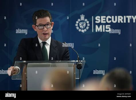 Mi5 Director General Ken Mccallum Gives A Speech At Thames House In