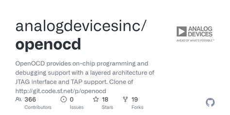 Github Analogdevicesinc Openocd Openocd Provides On Chip Programming And Debugging Support