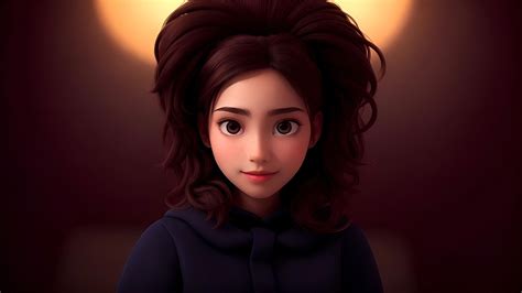 Портрет девушки шатенки с пышной прической · 2560x1440 Qhd And Wqhd 16 9 бесплатная фотография